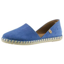 VERBENAS Damen VERBENAS Espadrille &raquo;CARMEN SERRAJE&laquo; , Schlupfschuh, Sommerschuh, Loafer mit typischem Jute-Rahmen blau 35
