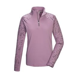 Killtec Langarmshirt »KSW 56 WMN FLX SHRT« Damen Funktionsshirt: warm, hoher Komfort, Stehkragen, Kinnschutz violett 40 40 Damen Funktionsshirt mit...