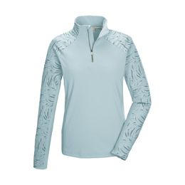 Killtec Langarmshirt »KSW 56 WMN FLX SHRT« Damen Funktionsshirt: warm, hoher Komfort, Stehkragen, Kinnschutz hellblau 36 36 Damen Funktionsshirt...