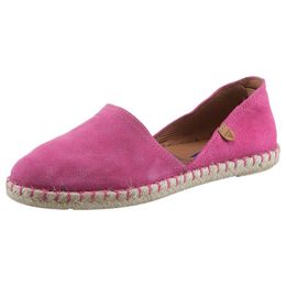 VERBENAS Damen VERBENAS Espadrille &raquo;CARMEN SERRAJE&laquo; , Schlupfschuh, Sommerschuh, Loafer mit typischem Jute-Rahmen pink 36