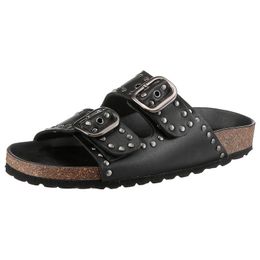 VERBENAS Pantolette »Randell Napa Tachas«, Sommerschuh, Freizeitschuh, Festivalschuh, Urlaubschuh, Hausschuh schwarz 40 40 Pantolette mit...