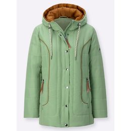 WITT Damen Jacke mit weitenregulierbarer Kapuze, eucalyptus, Gr&ouml;&szlig;e 21
