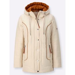 WITT Damen Jacke mit weitenregulierbarer Kapuze, sand, Gr&ouml;&szlig;e 50