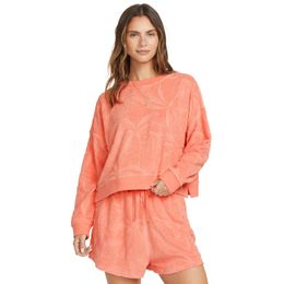 Billabong Damen Sweatshirt "Sun Tempo"peach out, Gr. M, 70% Baumwolle, 30% Polyester, Sweatshirts