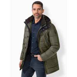Langjacke NEW CANADIAN, Herren, Gr. 52, grün (oliv), 100% Polyester, unifarben, Jacken