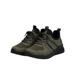 Sneaker Rieker, Damen, Gr. 38, grün (khaki), Lederimitat, Schuhe