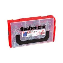 Fischer FixTainer - DuoPower/DuoTec + Schrauben, D&uuml;bel hellgrau/rot, 200-teilig