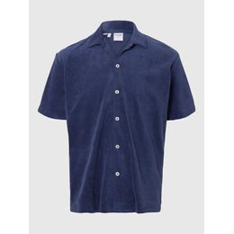 Selected Button Up Shirt male Blue size S