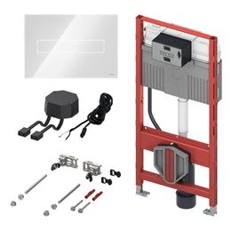 TECE TECEprofil WC-Modul-Set mit elektronischer Glas-Betätigungsplatte