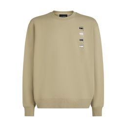 K by KARL LAGERFELD Karl Lagerfeld Sweatshirt Herren Gr&ouml;&szlig;e M camel / schwarz / wei&szlig;