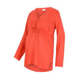 MAMALICIOUS Umstand Bluse Damen Gr&ouml;&szlig;e M orangerot