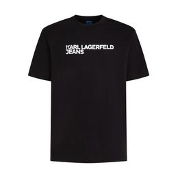 KARL LAGERFELD JEANS T-Shirt Herren Gr&ouml;&szlig;e M schwarz / wei&szlig;