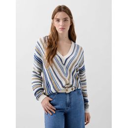 Scalpers Pullover Damen Gr&ouml;&szlig;e S/M sand / blau / hellblau / wei&szlig;