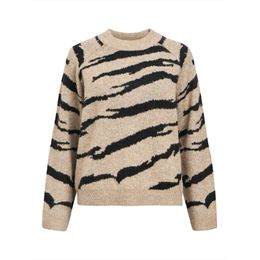 Object Sweater 'OBJDiana' female size S mottled brown / Black