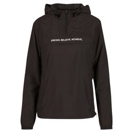 Mister Tee Jacke 'Dream Believe Achieve' Damen Gr&ouml;&szlig;e 5XL schwarz / wei&szlig;