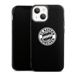 DeinDesign iPhone 13 Mini Handy Slim Case extra d&uuml;nn Silikon Handyh&uuml;lle schwarz H&uuml;lle Fcb Coat Of Arms Fc Bayern M&uuml;nchen Silikon Slim Case
