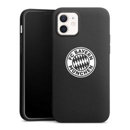DeinDesign iPhone 12 Handy Premium Silikon H&uuml;lle Handyh&uuml;lle schwarz Case Fcb Coat Of Arms Fc Bayern M&uuml;nchen Silikon Premium Case