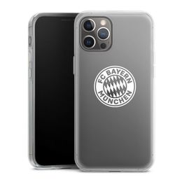 DeinDesign iPhone 12 Pro Max Handy Silikon H&uuml;lle Case transparent Handyh&uuml;lle Fcb Coat Of Arms Fc Bayern M&uuml;nchen Silikon Case