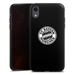 DeinDesign iPhone Xr Handy Silikon H&uuml;lle Case schwarz Handyh&uuml;lle Fcb Coat Of Arms Fc Bayern M&uuml;nchen