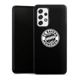 DeinDesign Galaxy A53 5G Handy Silikon H&uuml;lle Case schwarz Handyh&uuml;lle Coat Of Arms Fc Bayern M&uuml;nchen Fcb