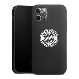 DeinDesign iPhone 12 Pro Handy Premium Silikon H&uuml;lle Handyh&uuml;lle schwarz Case Fcb Coat Of Arms Fc Bayern M&uuml;nchen Silikon Premium Case