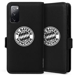 DeinDesign Galaxy S20 Handy Klapph&uuml;lle Handyh&uuml;lle aus Kunst Leder schwarz Flip Case Fcb Coat Of Arms Fc Bayern M&uuml;nchen Sideflip mit Lasche