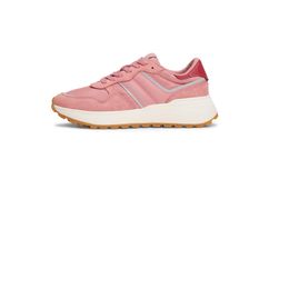 Tommy Jeans Sneaker 'CLEATED RUNNER' Damen Gr&ouml;&szlig;e 36 hellgrau / rosa