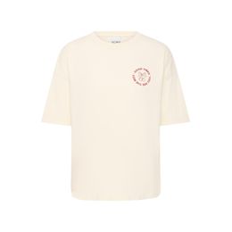 Ichi T-Shirt 'IHNABINO' Damen Gr&ouml;&szlig;e L hellbeige / rot
