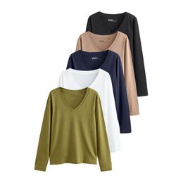 next Shirt Damen Gr&ouml;&szlig;e XXL navy / hellbraun / oliv / schwarz / wei&szlig;
