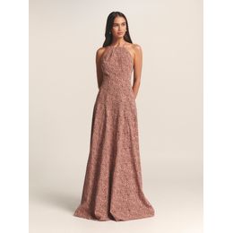 St Mrlo Kleid 'MIKA MAXI DRESS' Damen Gr&ouml;&szlig;e 46 pink / schwarz Winterkleid