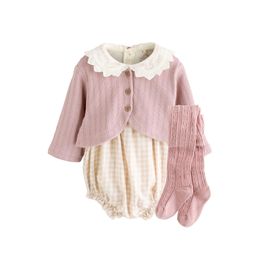 next Set girl size 74 Light orange / Dusky pink / Wool white