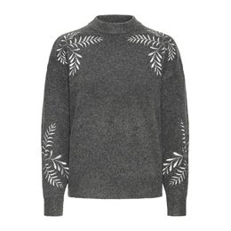 B.Young Pullover' BYMAGGE' Damen Größe XXL dunkelgrau / weiß