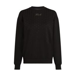 K by KARL LAGERFELD Karl Lagerfeld Sweatshirt Damen Gr&ouml;&szlig;e M schwarz / silber