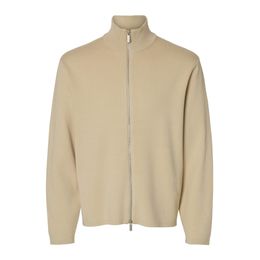 Selected Strickjacke 'SLHTeller' Herren Gr&ouml;&szlig;e M beige