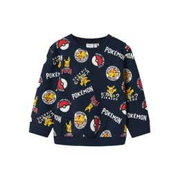 name it Sweatshirt 'NMMSILO POKEMON' Jungen Gr&ouml;&szlig;e 92 navy / gelb / rot / wei&szlig;