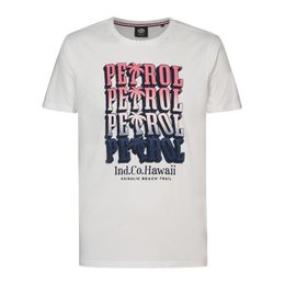 PETROL INDUSTRIES T-Shirt 'Radiance' Herren Gr&ouml;&szlig;e XXL navy / pitaya / ros&eacute; / wei&szlig;