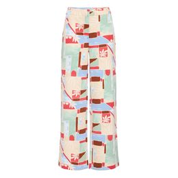 Ichi Pants 'Kate' female size 44 Light beige / Light blue / Brown / Pastel green