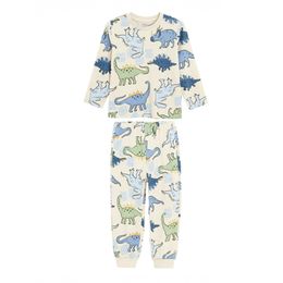 Cool Club Pyjama Jungen Gr&ouml;&szlig;e 122 beige / navy / hellblau / gr&uuml;n