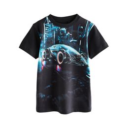 next T-Shirt Jungen Gr&ouml;&szlig;e 98 himmelblau / schwarz / wei&szlig;