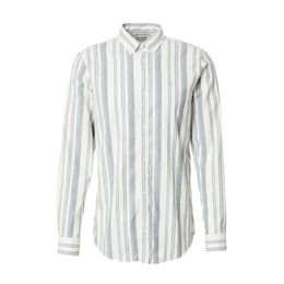 Scotch & Soda SCOTCH & SODA Button Up Shirt 'Essential' male size M Ivory / Light blue / Grey