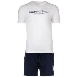 Marc O'Polo Marc O'polo Pyjama Herren Gr&ouml;&szlig;e L navy / wei&szlig;