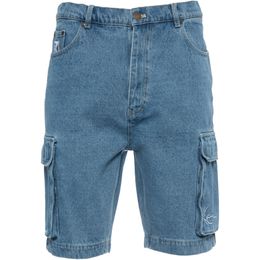 Karl Kani Shorts Herren Gr&ouml;&szlig;e 30 blau / blue denim / gelb / rot