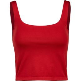ICANIWILL Smooth Seamless 2-In-1 Funktionstank Damen - rot - Gr. L - Polyamid/Elastan