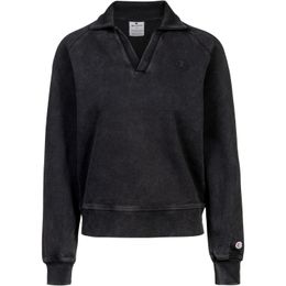 Champion Icons Sweatshirt Damen - schwarz - Gr. M - Baumwolle/Polyester