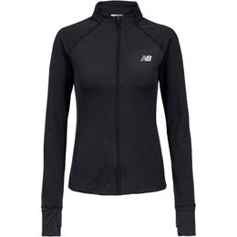 New Balance Laufjacke Damen - schwarz - Gr. M - Polyester/Elastan