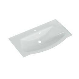 Pelipal Waschbecken eckig 'Juno' Glas 92 x 1,5 x 49,1 cm