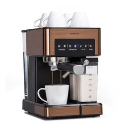 Klarstein Arabica Comfort Siebtr&auml;germaschine 1350W 20 Bar 1,8l Touch-Bedienfeld