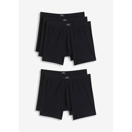 bonprix Midi Boxershorts eng mit Baumwolle (5er Pack), schwarz, mit Baumwolle