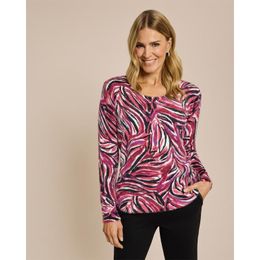 Pfeffinger Flauschgarnpullover im Zebradesign