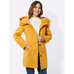 WITT Damen Jacke mit gro&szlig;er Kapuze, ocker, Gr&ouml;&szlig;e 54